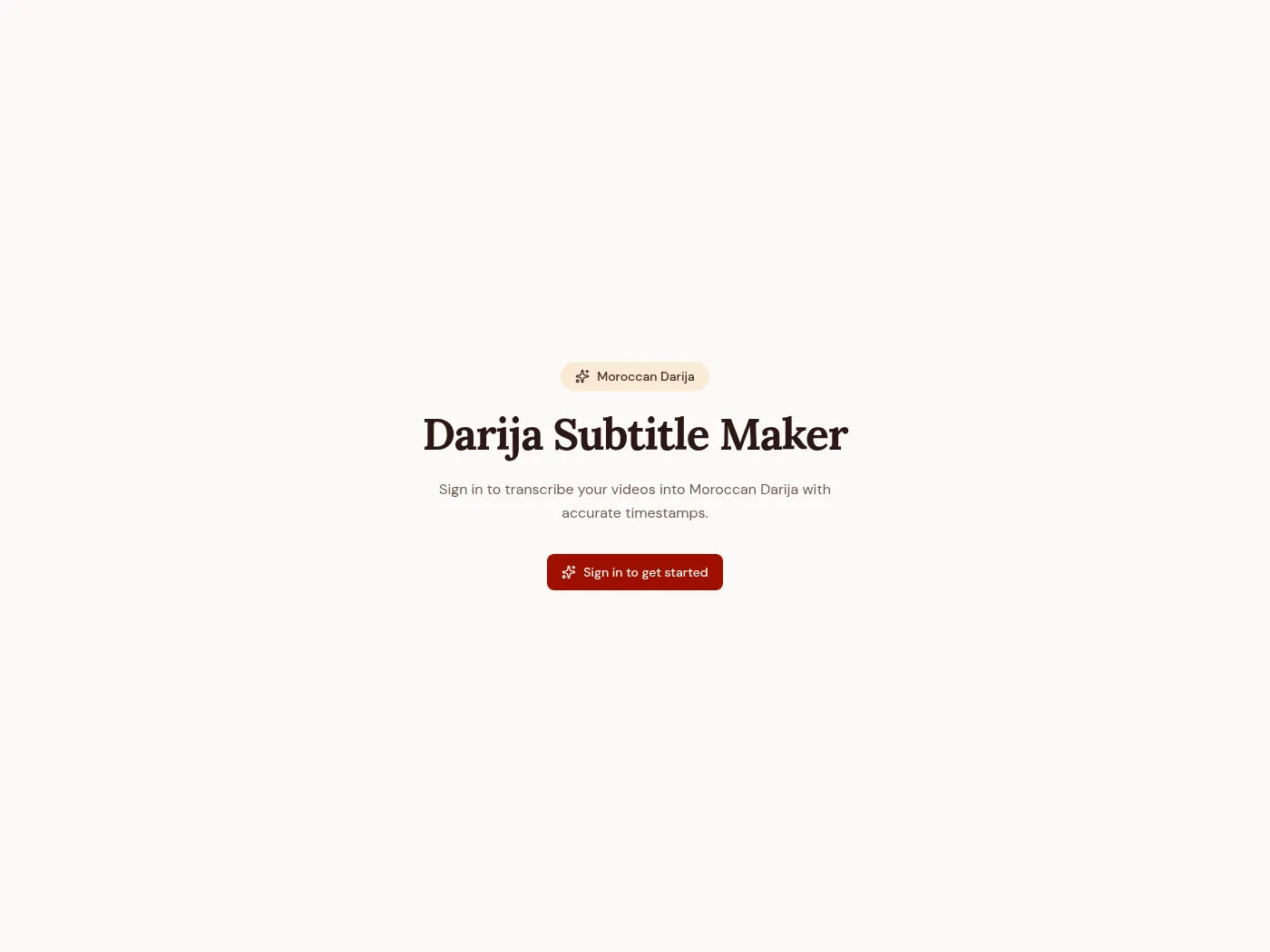 Darija Subtitle Maker