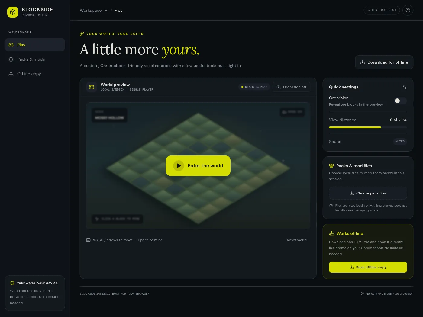 Eaglercraft Custom Web Client