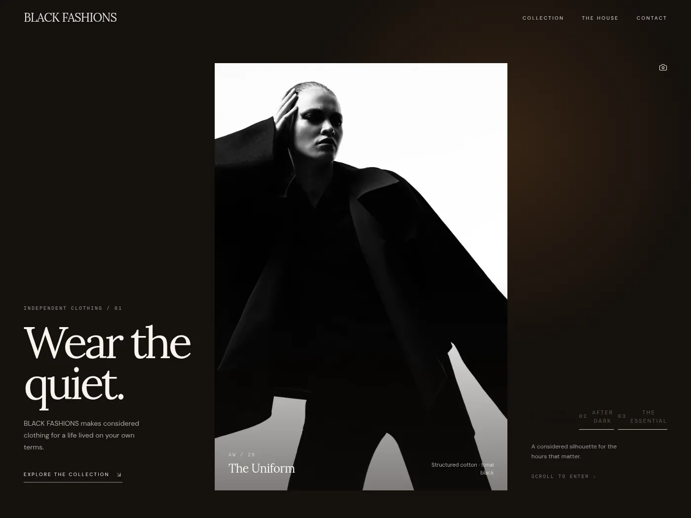 BLACK FASHIONS Website
