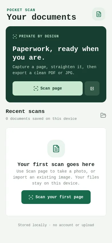 Pocket Doc Scanner