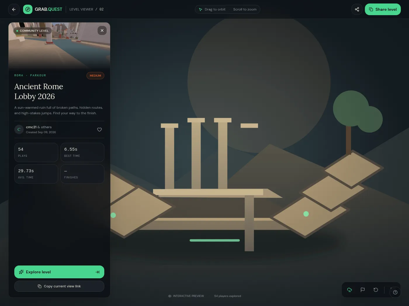 GrabVR Level Viewer