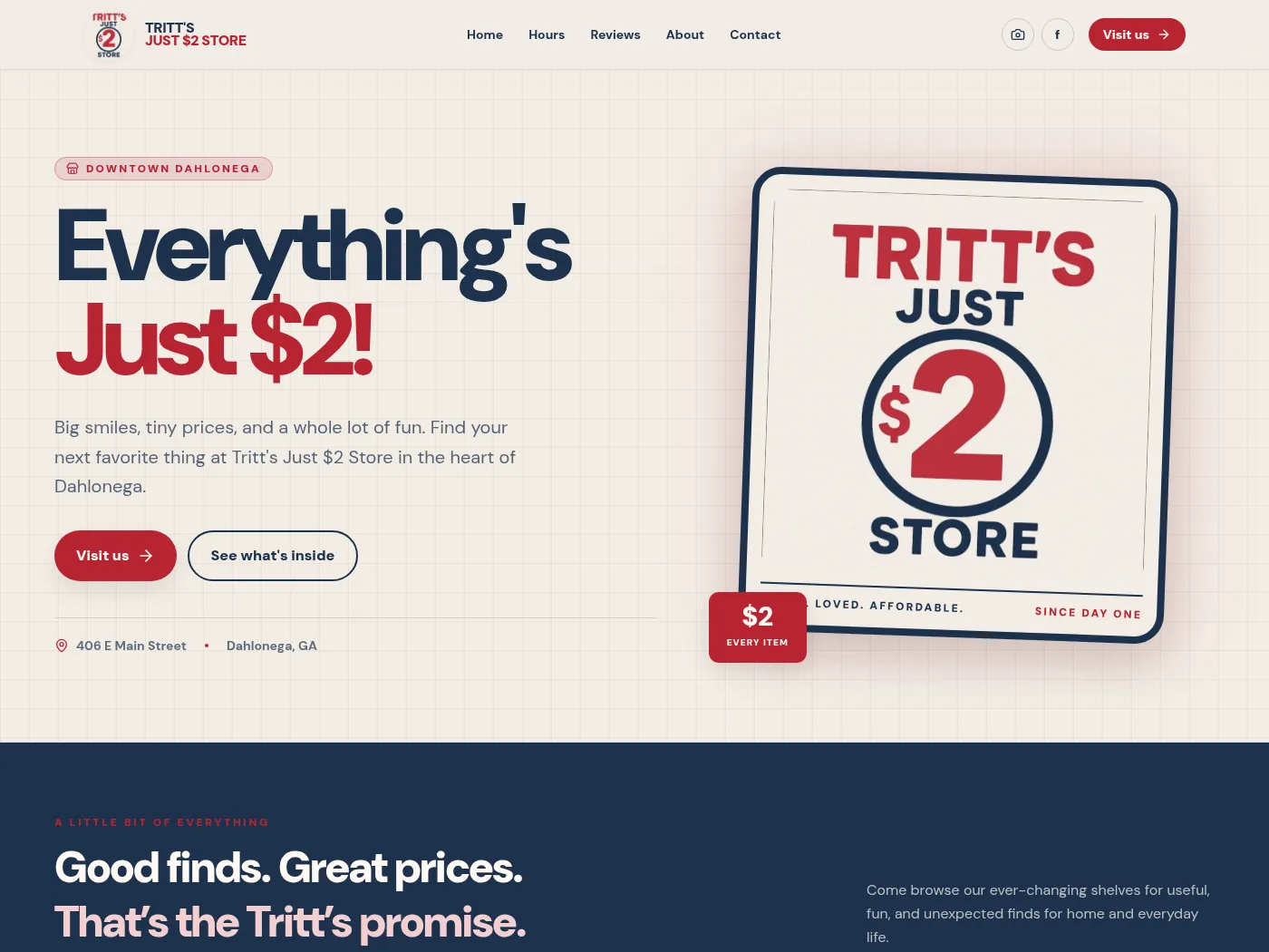 Tritt's $2 Store Website