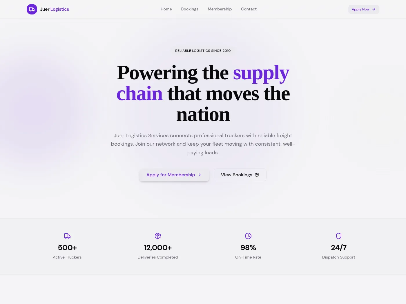 Juer Logistics Portal
