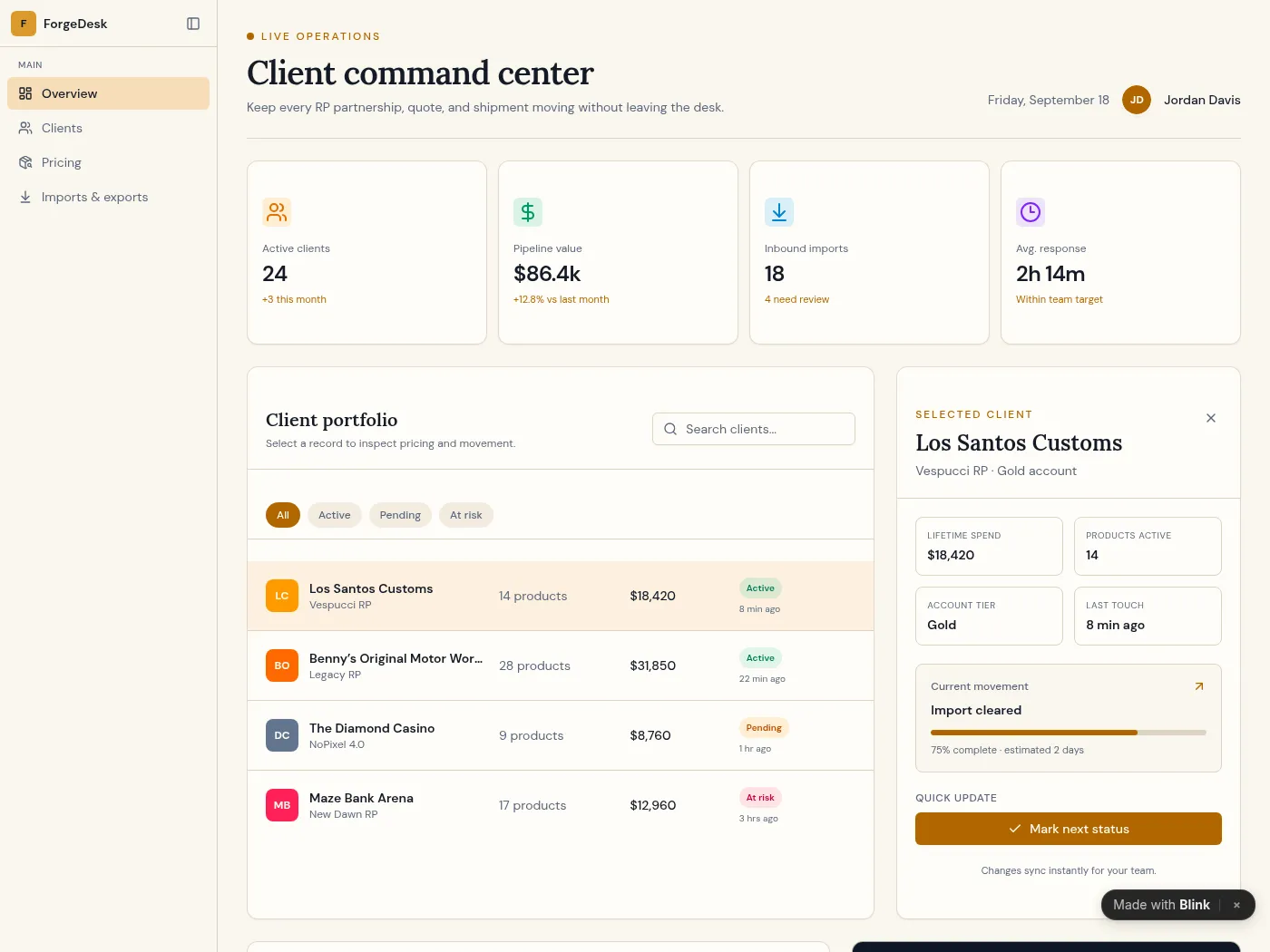 GTA RP Client Hub