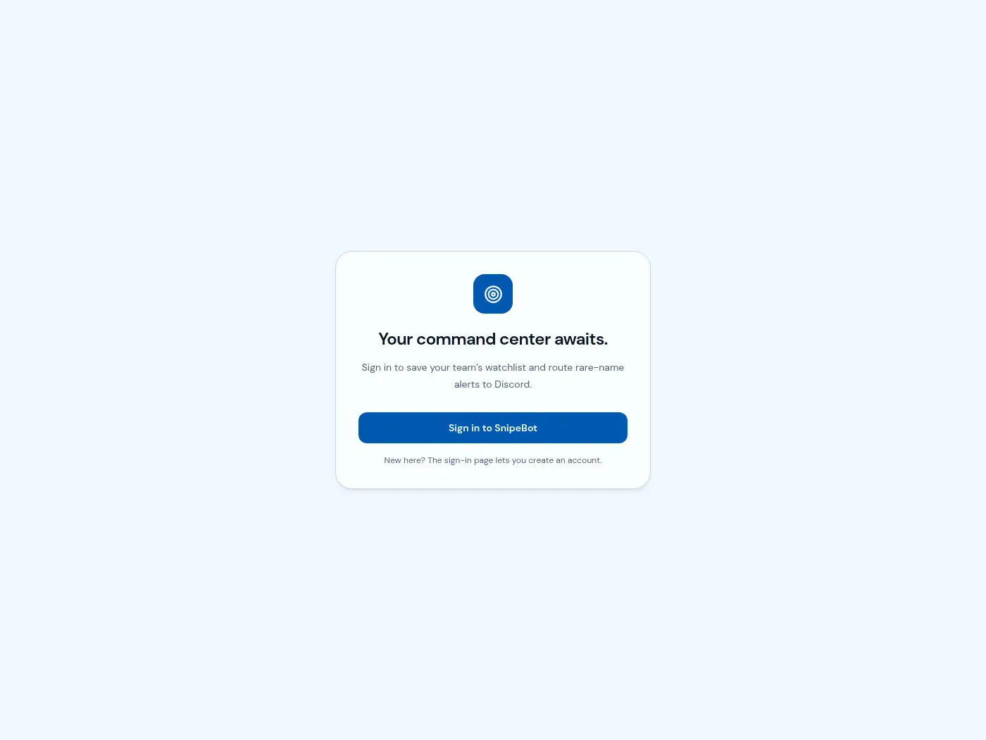 Username SnipeBot