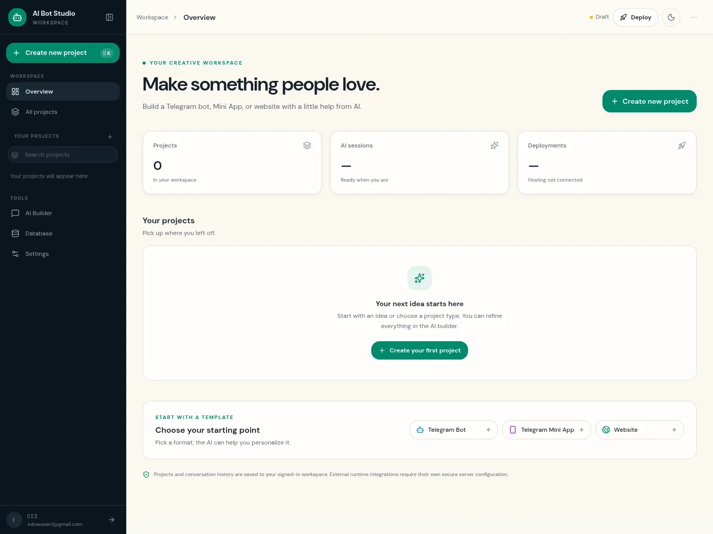 AI Bot Studio Mobile