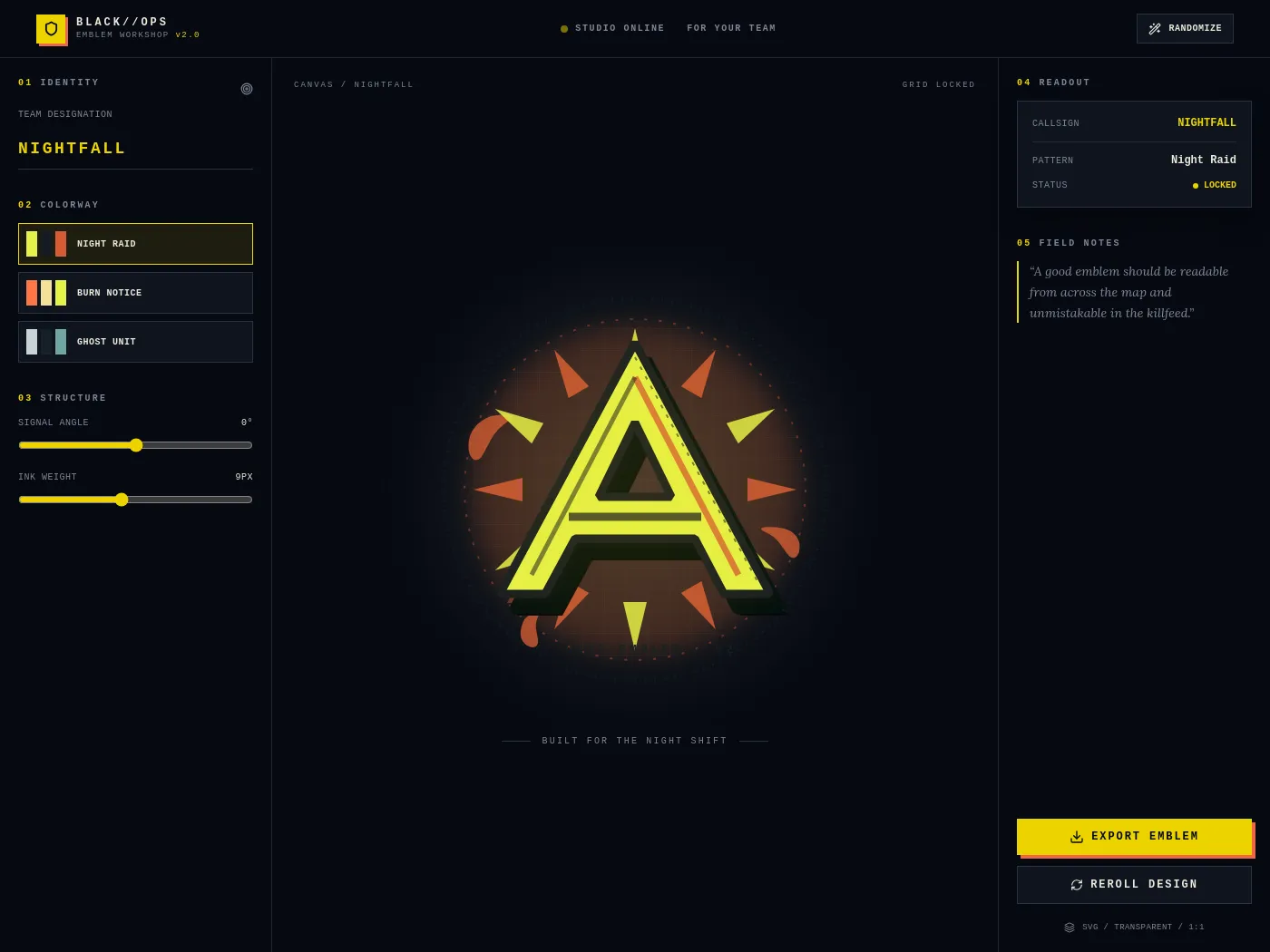 Black Ops Emblem Maker
