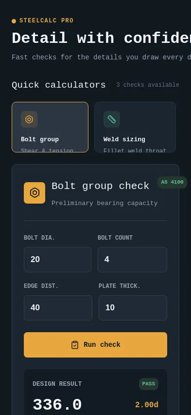 SteelCalc Pro