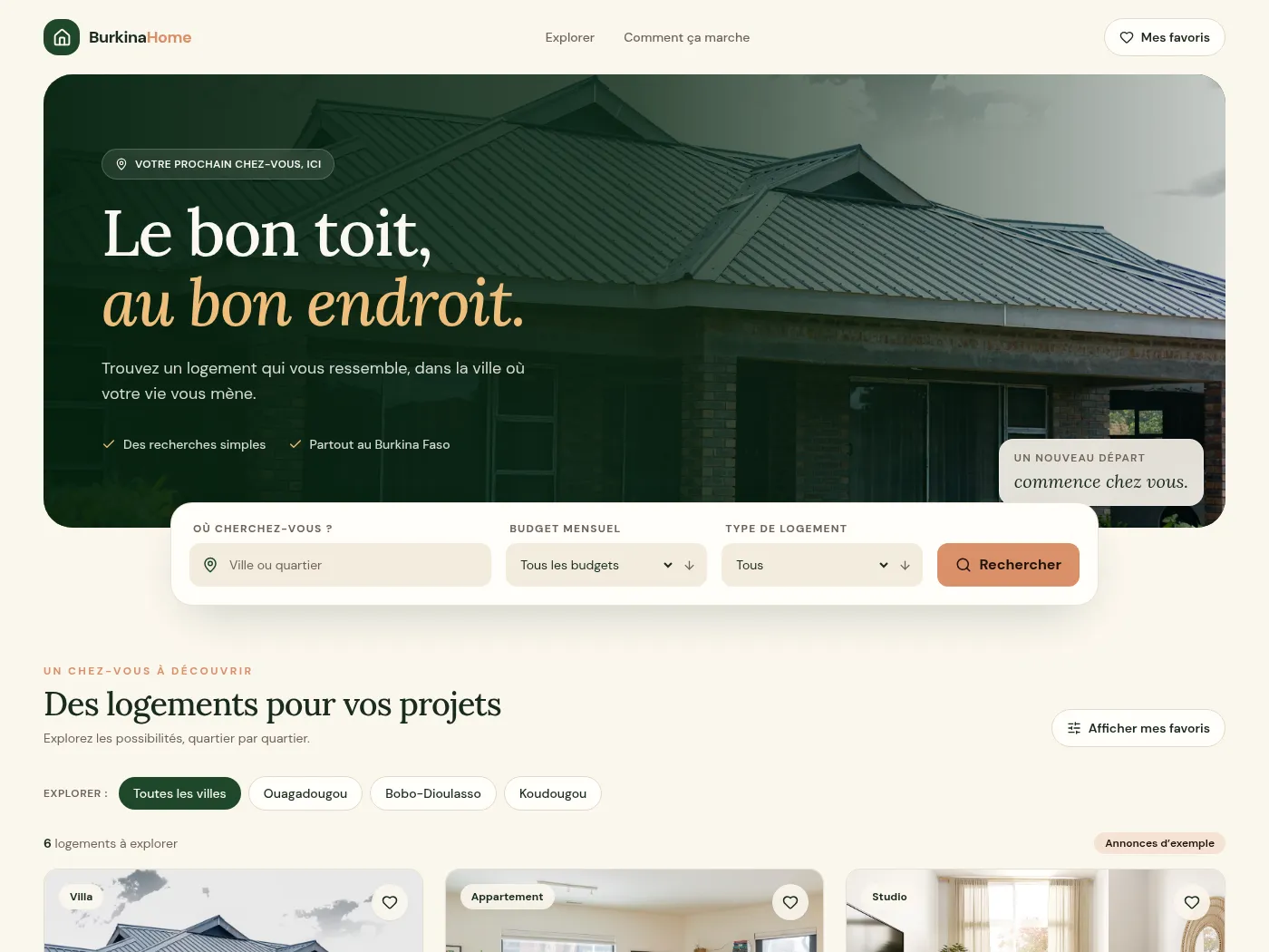 BurkinaHome Finder