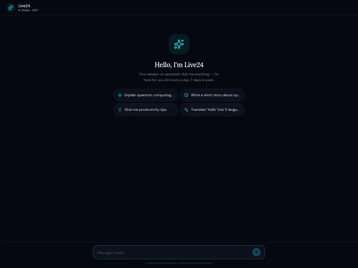 Live24 Chatbot