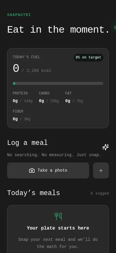SnapNutri Tracker