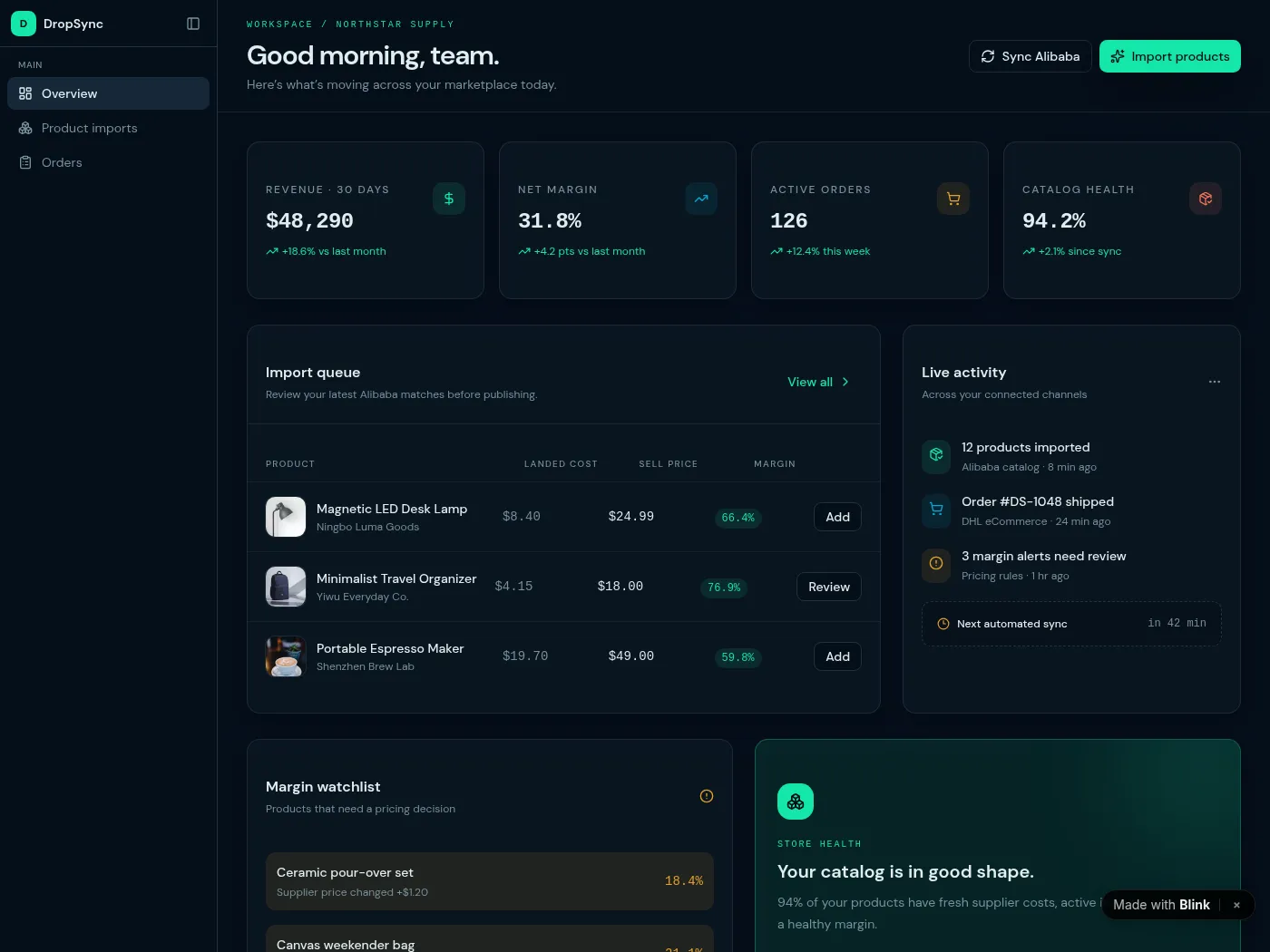 DropSync Marketplace