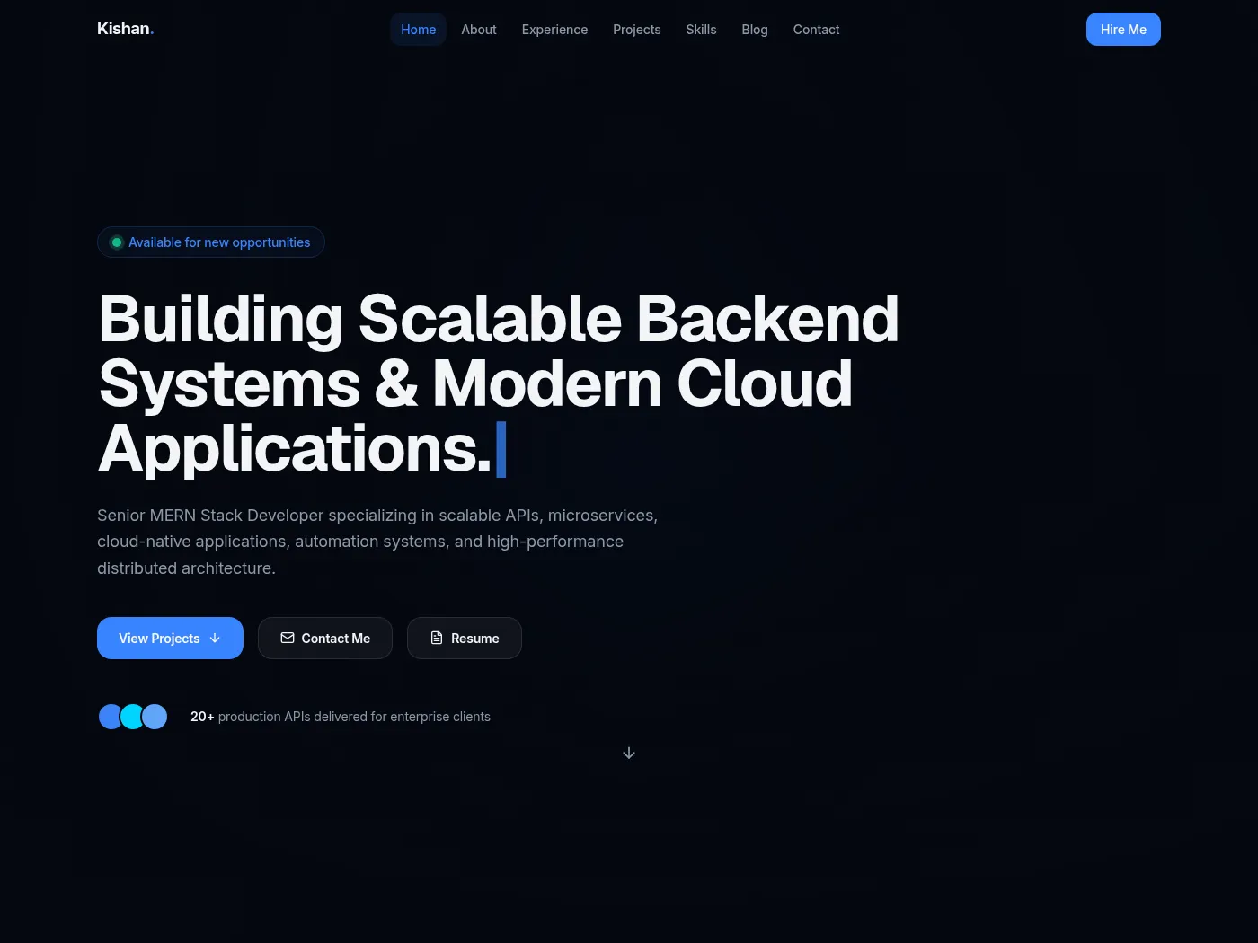 Kishan's Premium Dev Portfolio