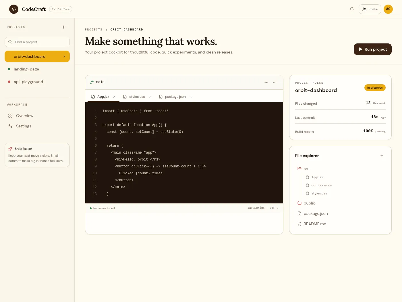 CodeCraft App