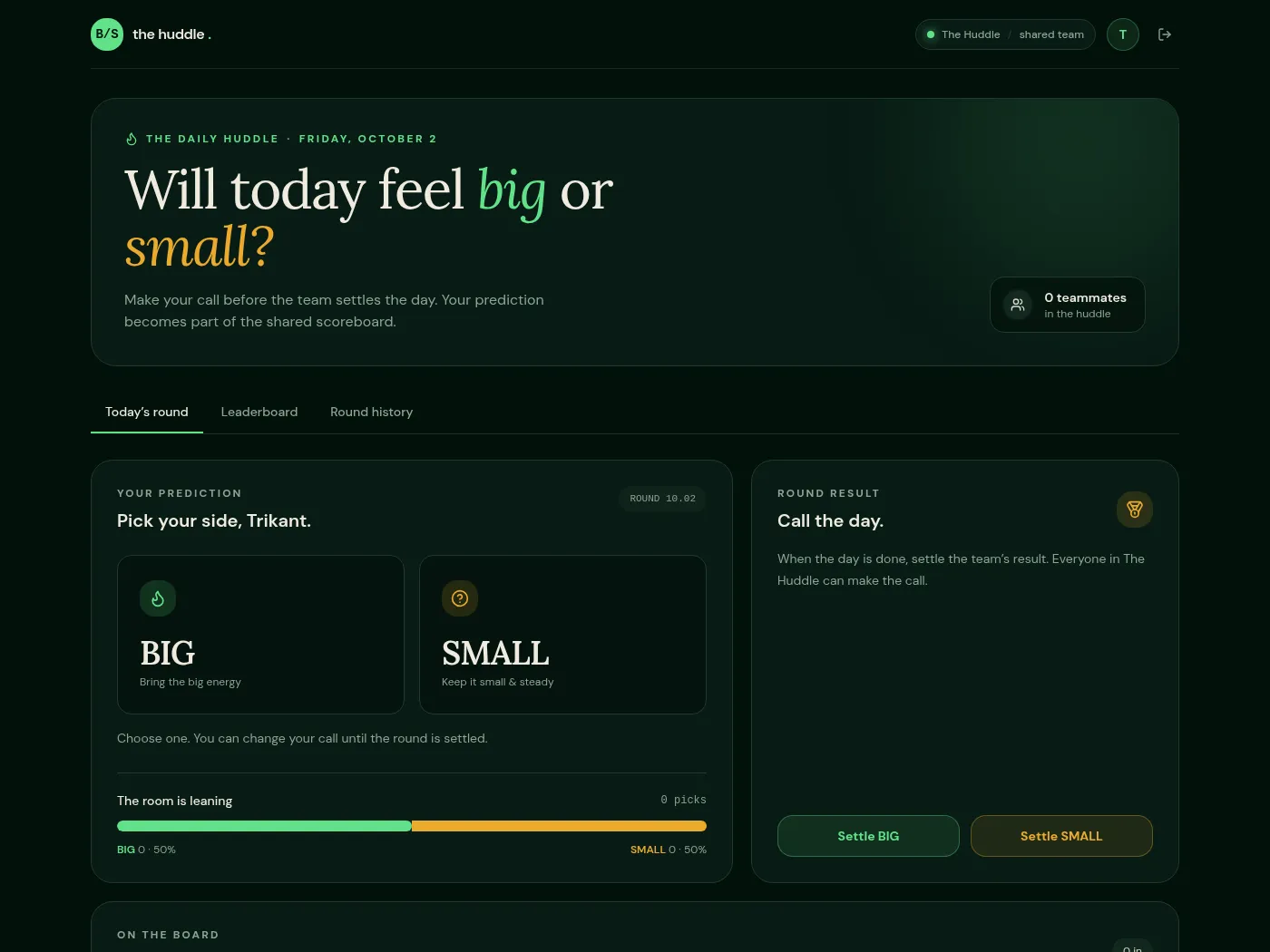 Big or Small Predictor