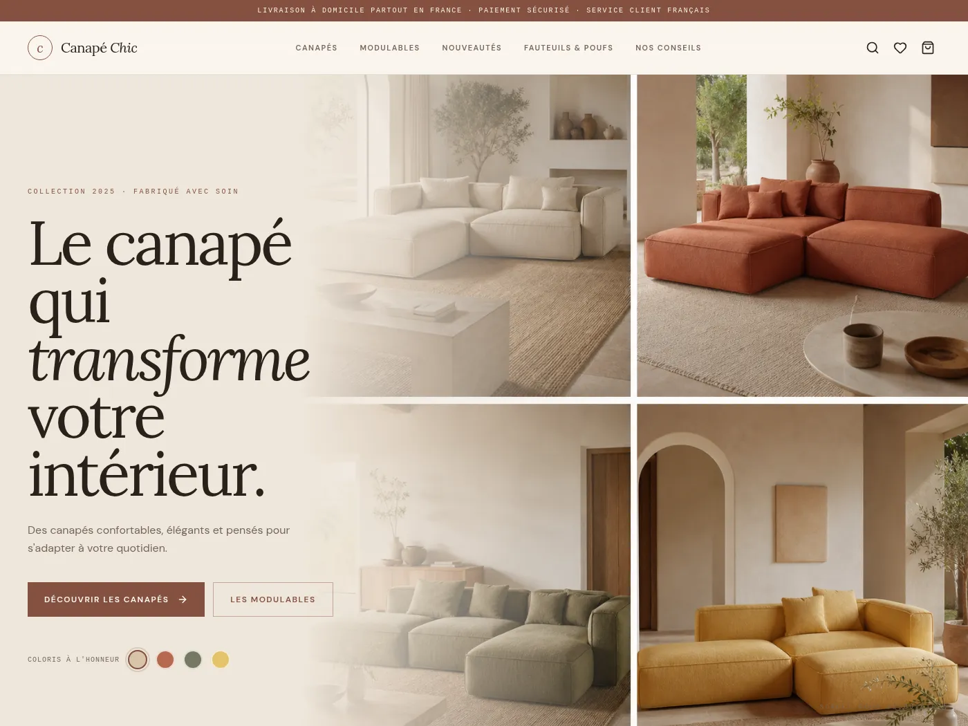 Canapé Chic Boutique