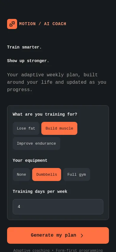 AI Fitness Coach