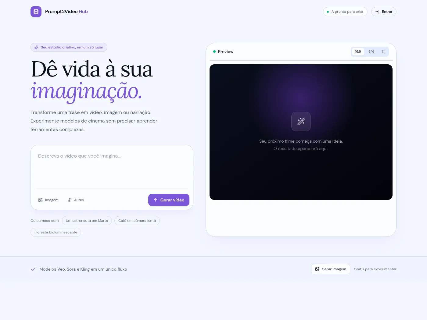 Prompt2Video Hub