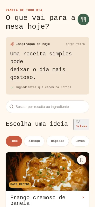 Receitas fáceis para o dia a dia