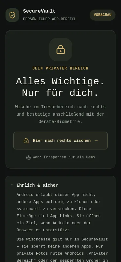 SecureVault App Folder