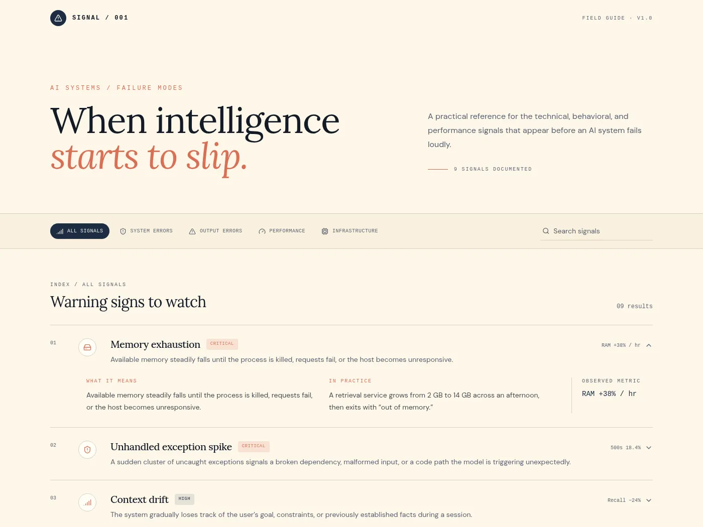 AI Crash Signals Explorer