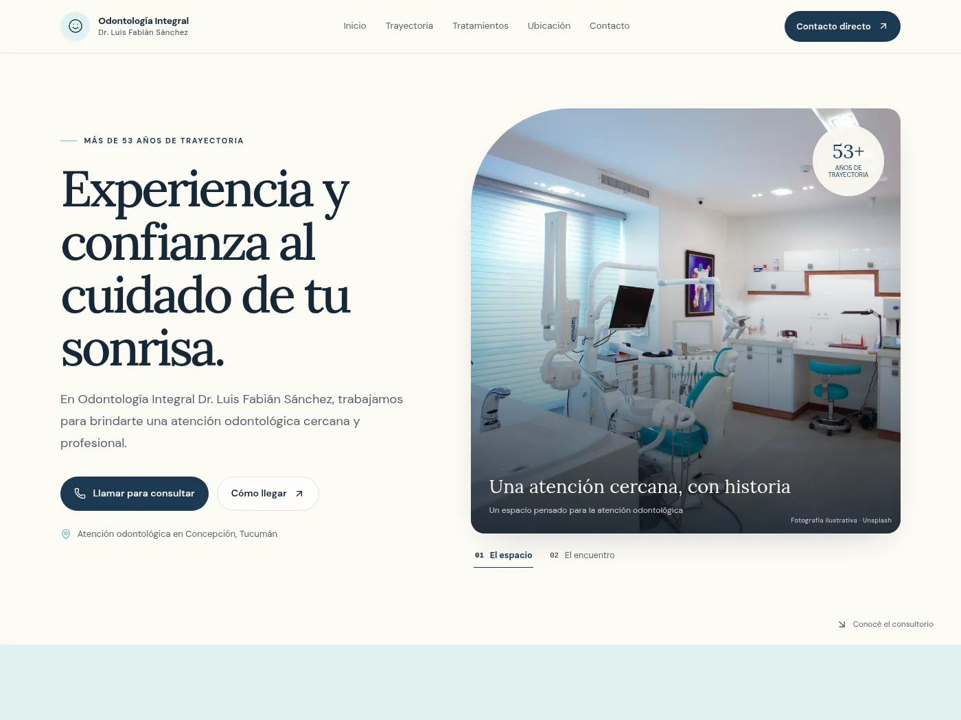 Odontología Dr. Sánchez Web