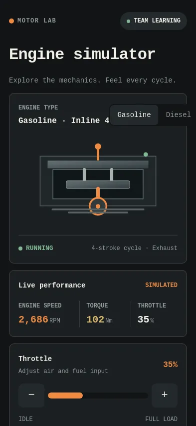 EngineSim Mobile