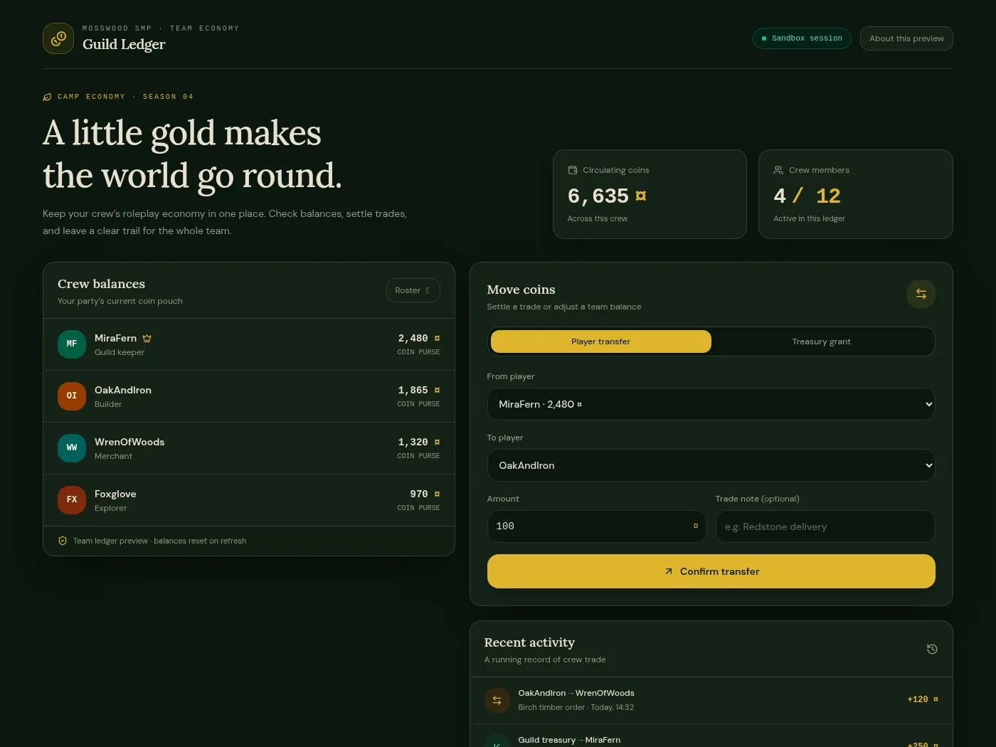 Roleplay Currency Mod