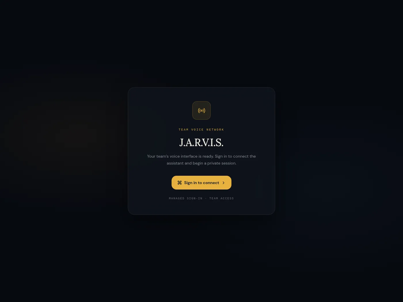 JARVIS Voice Interface