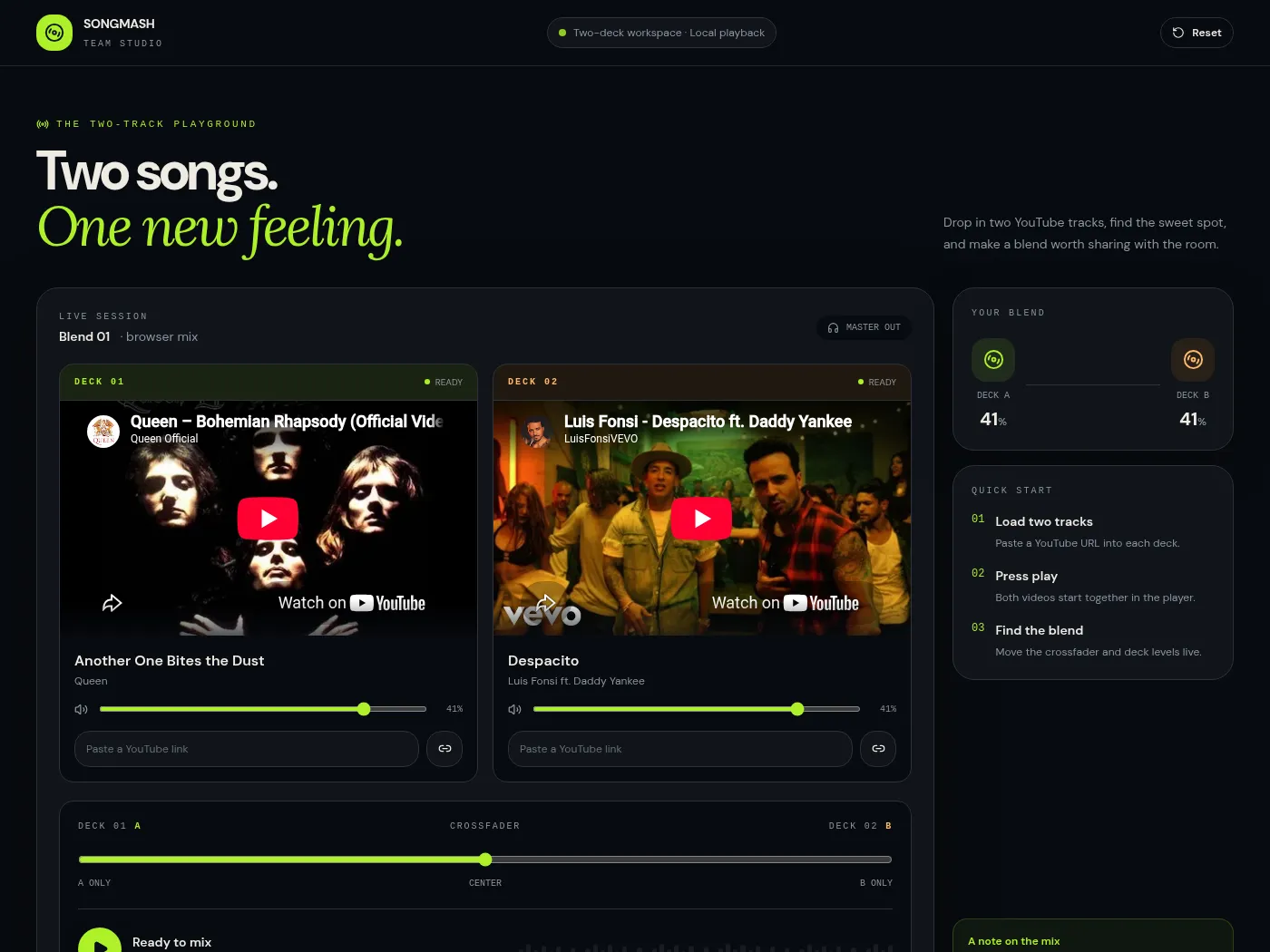 SongMash Mixer