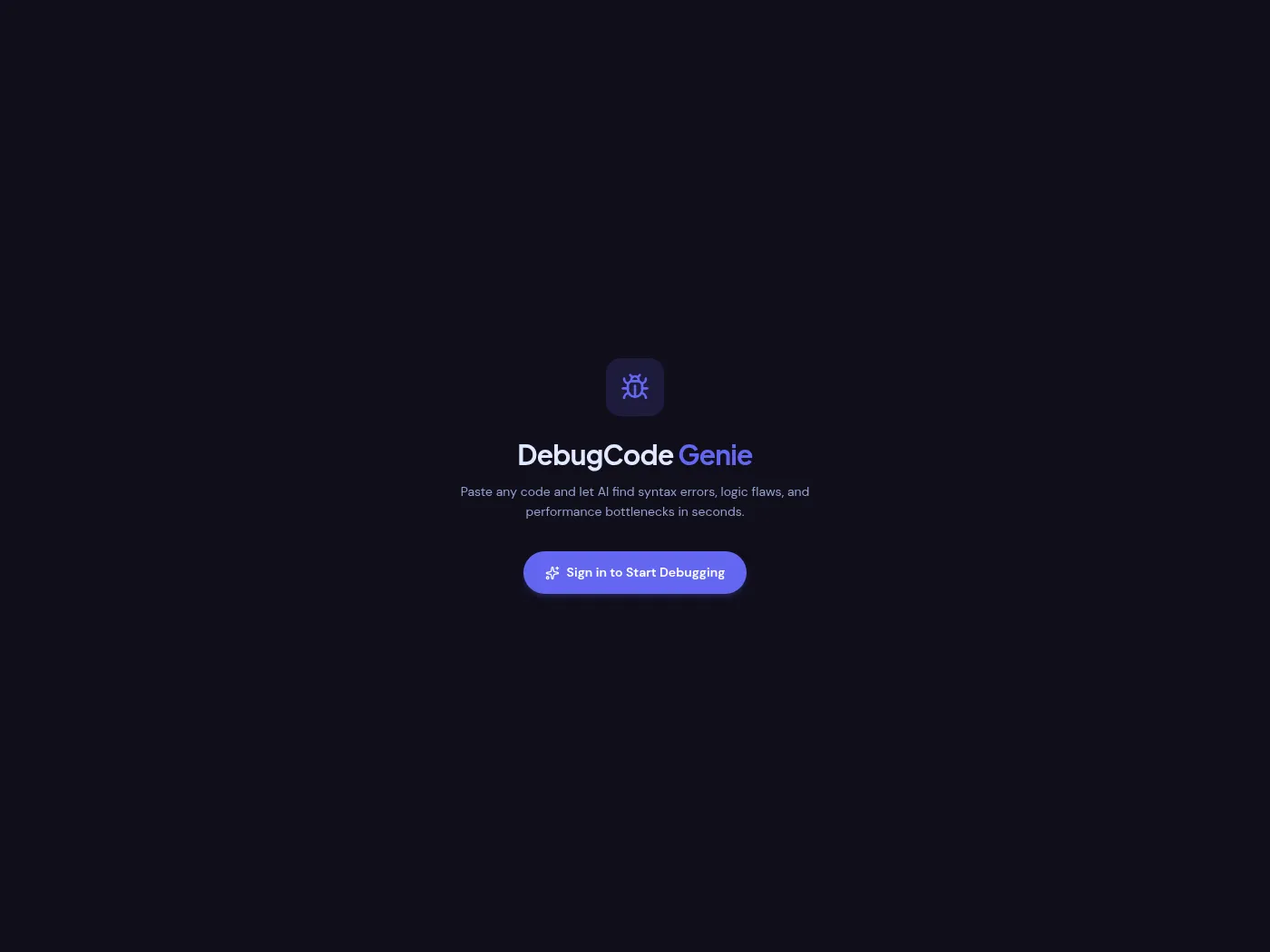 DebugCode Genie