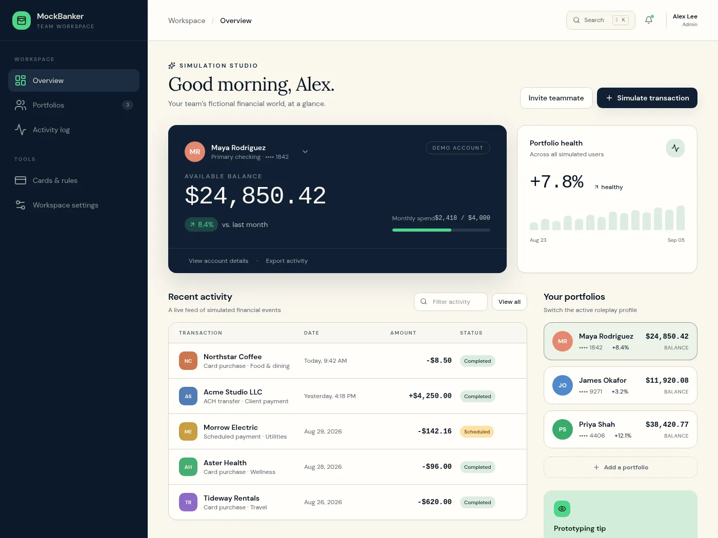 MockBanker