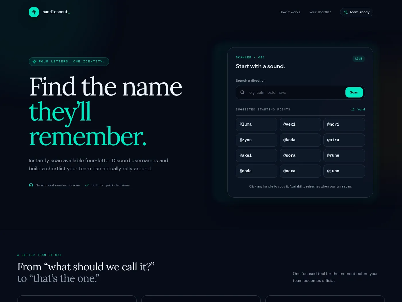 Discord Name Scanner