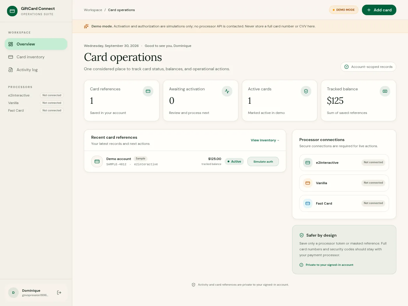 GiftCard Connect