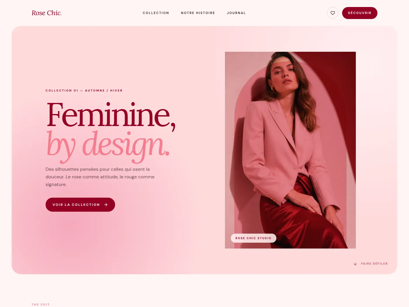 Rose Chic Vitrine