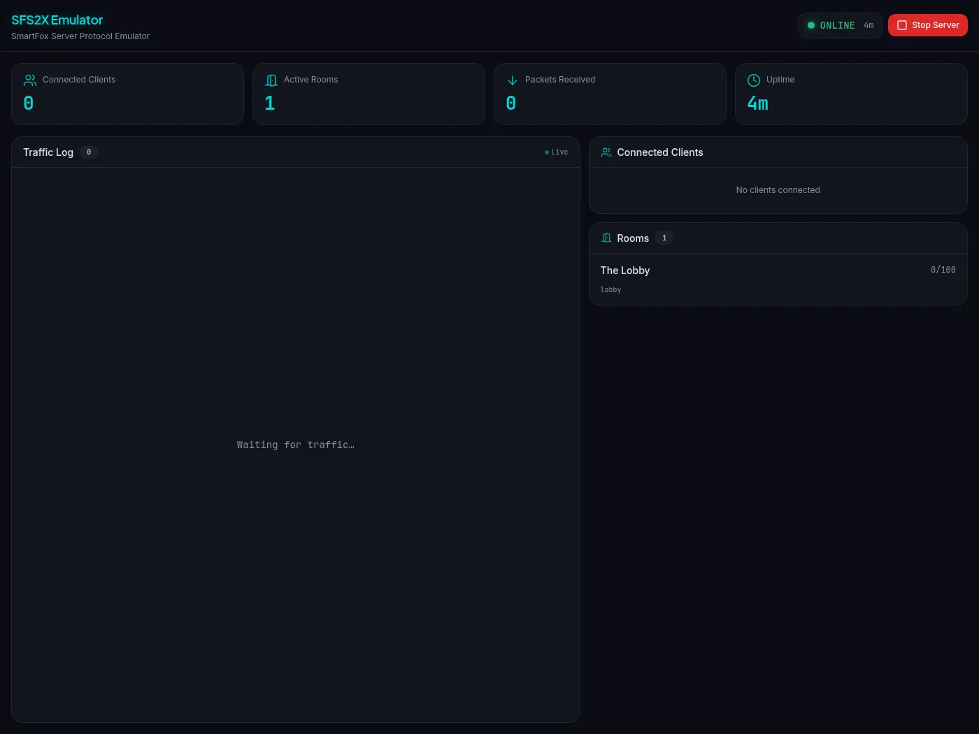 SmartFox Server Emulator