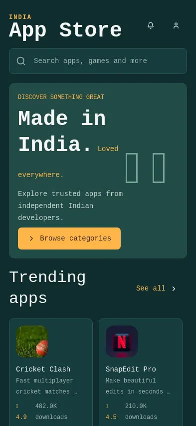 India App Store Platform