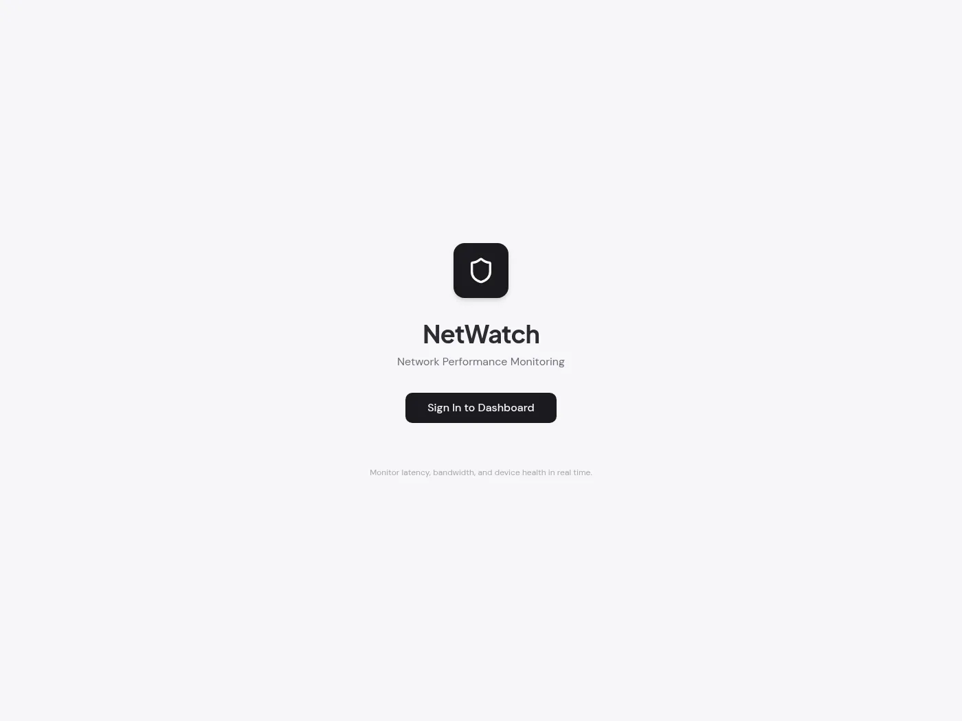 NetWatch Dashboard