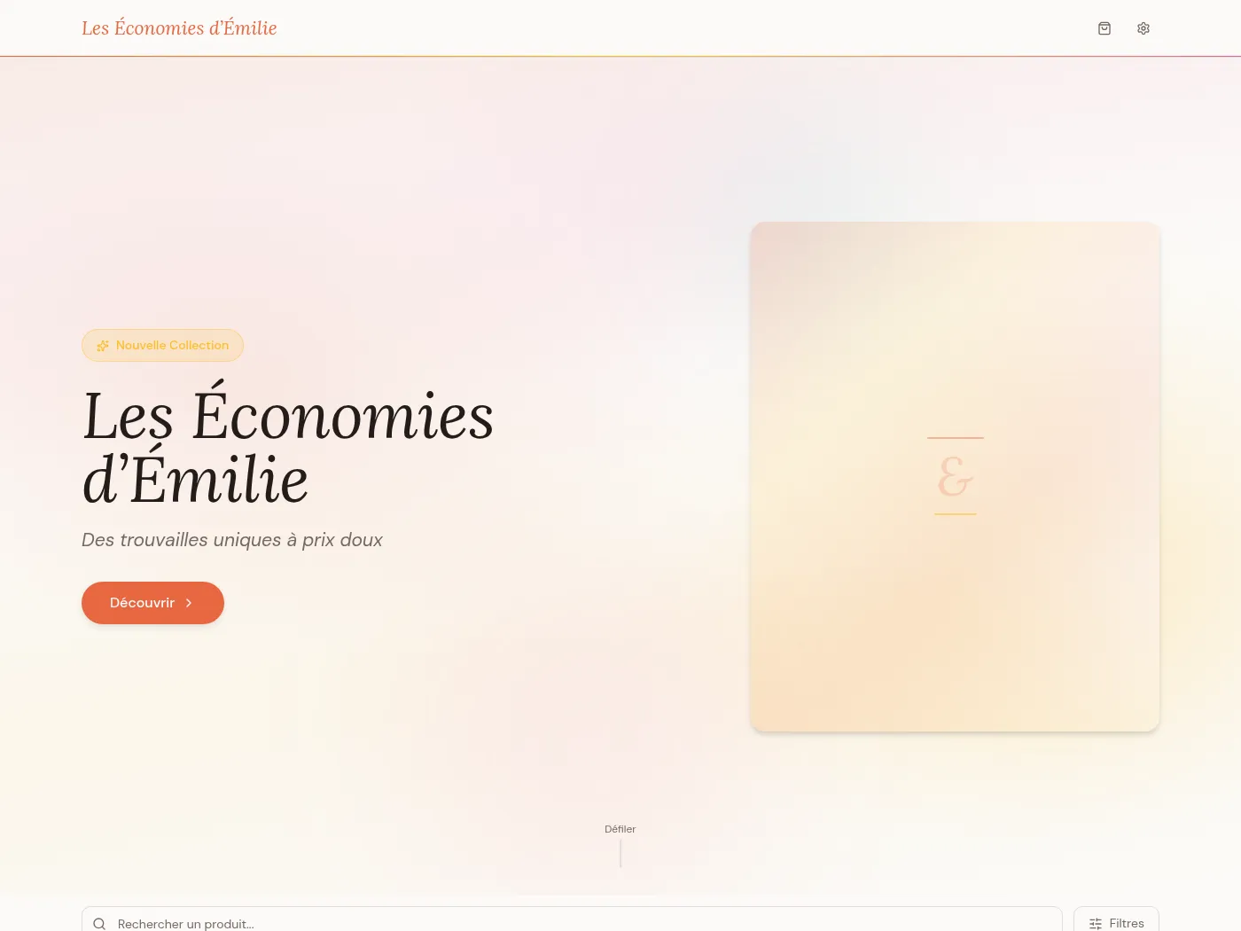 Les Économies d'Émilie Shop