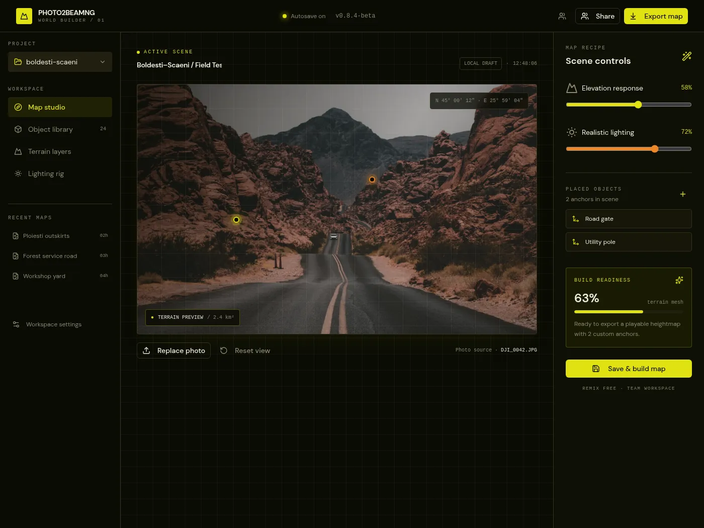 Photo2BeamNG Maps