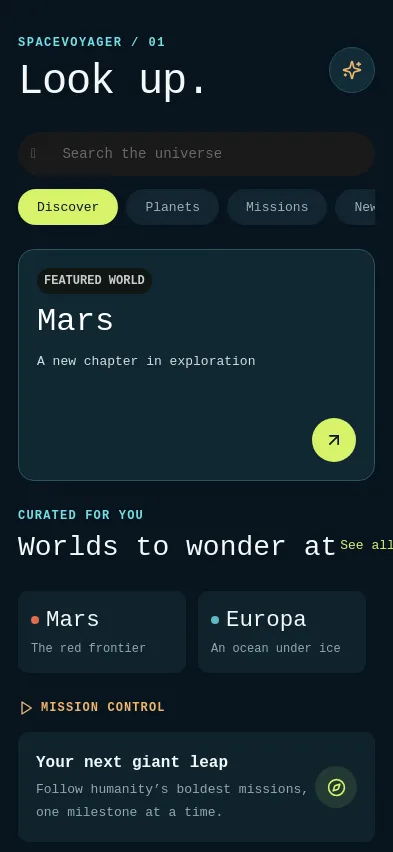 SpaceVoyager App