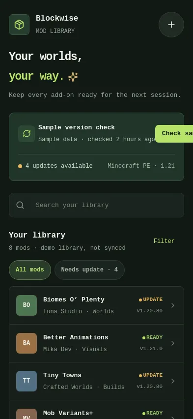 MCPE Mod Manager