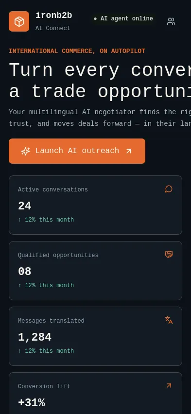 IronB2B AI Connect