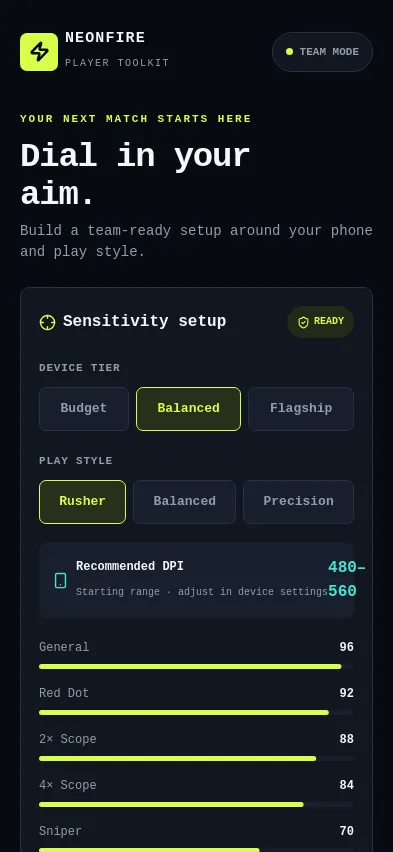 NeonFire Player Toolkit