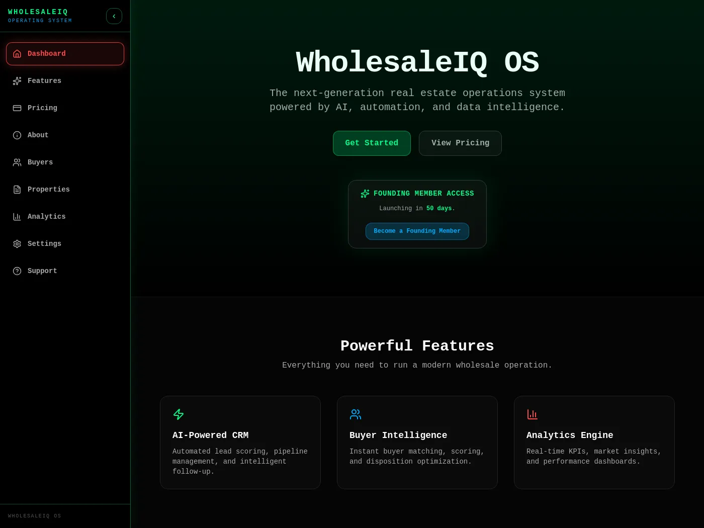 WholesaleIQ OS