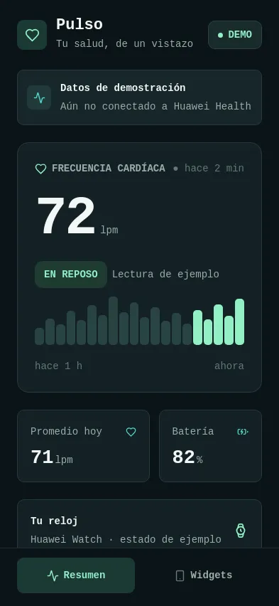 Huawei Health Pulse Widget
