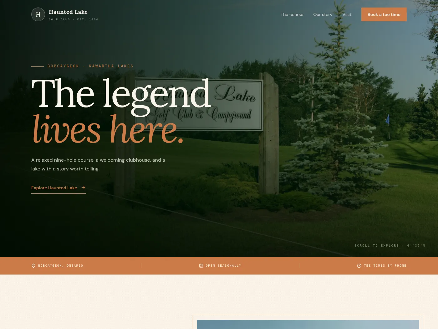 Haunted Lake Golf Site