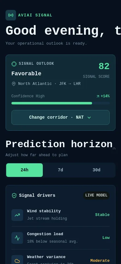 AviAI Signal Predictor