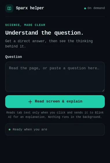 Sparx Science Answer Helper