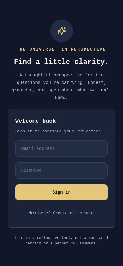 Universe Oracle App